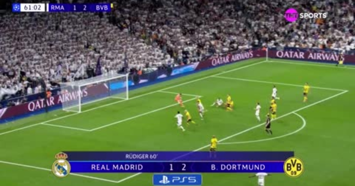 Hat-trick de Vini Jr. contra o Borussia Dortmund, pela terceira rodada ...